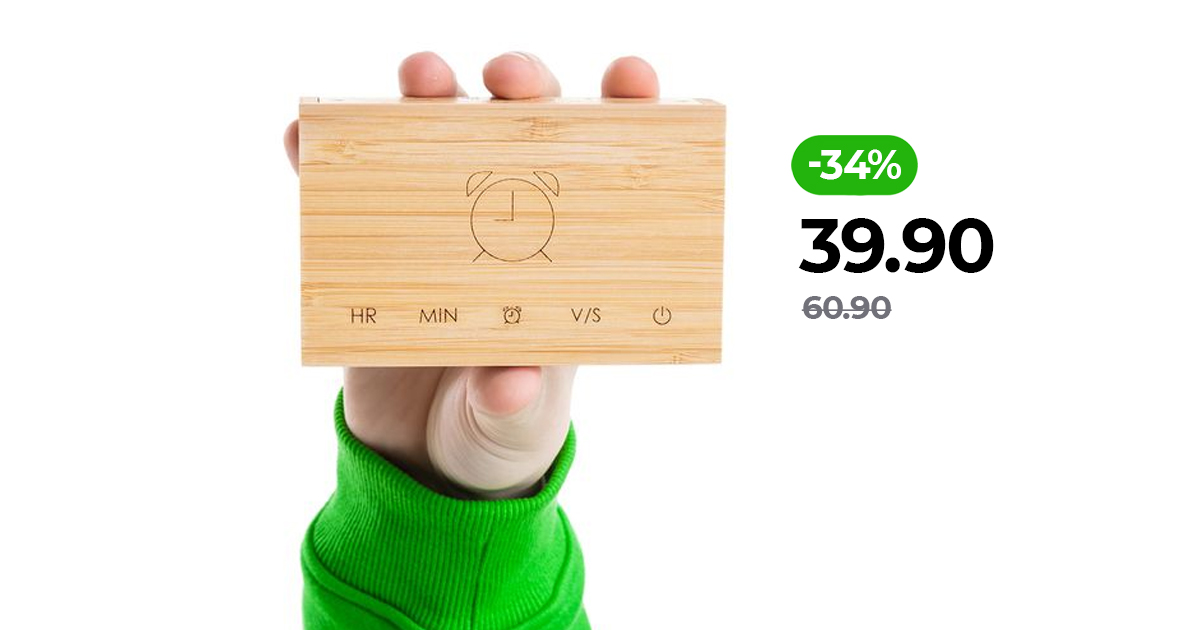 Digitalwecker Gingko Flip Click Clock