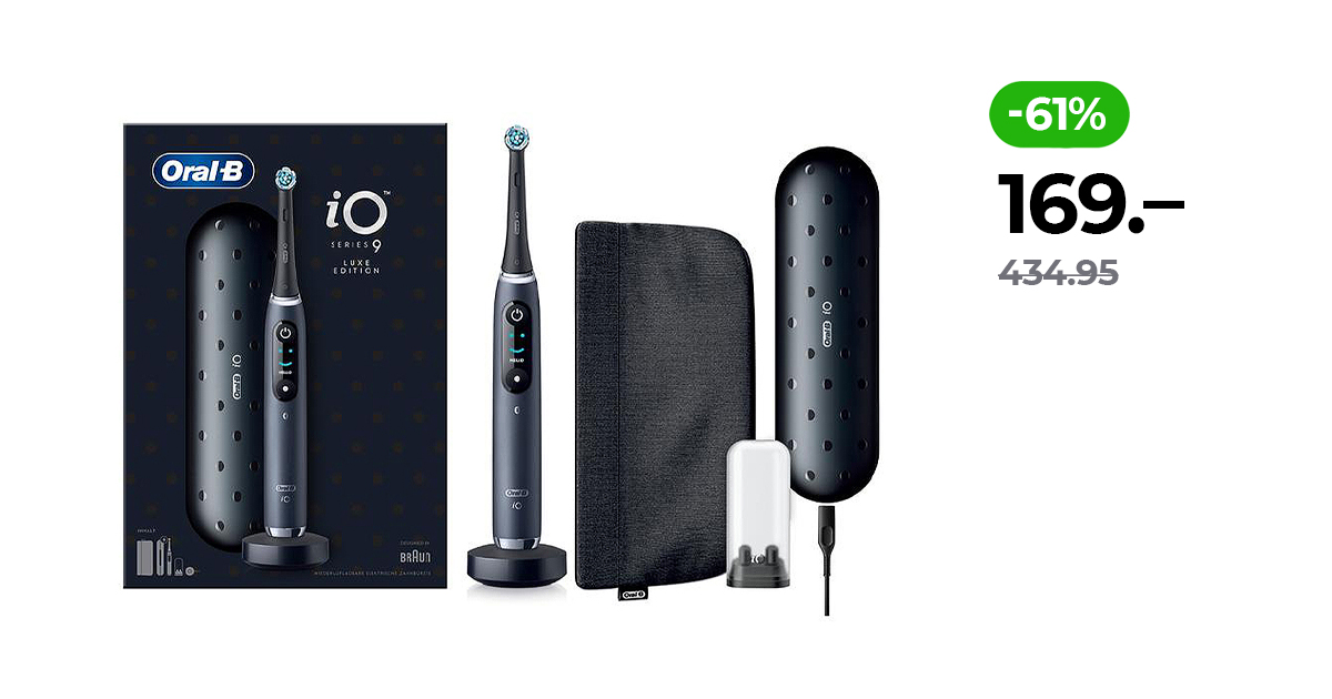 Rotationszahnbürste Oral-B iO Series 9 Luxe Edition Black Onyx
