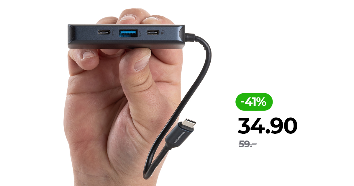 4-in-1 USB-C-Dockingstation HyperDrive Next 4 Port USB-C Hub