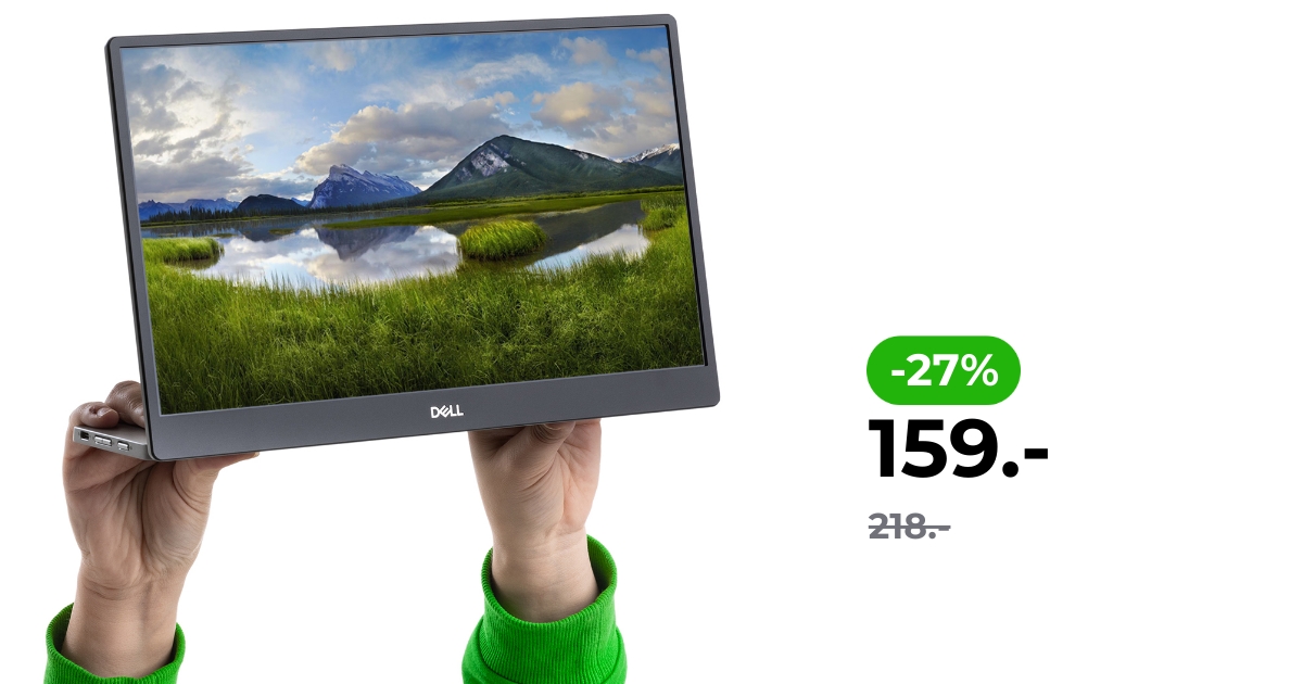Externer 14"-Monitor Dell P1424H USB-C